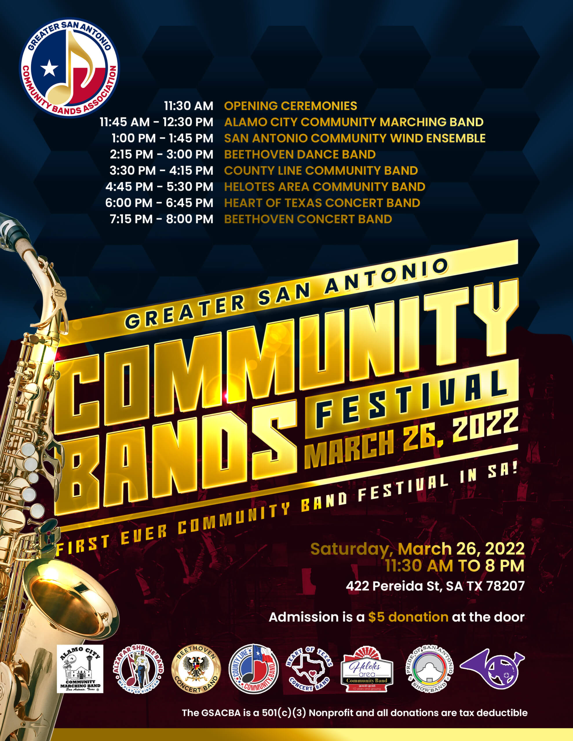 First-Ever Community Band Music Festival in San Antonio - ArtScene SA